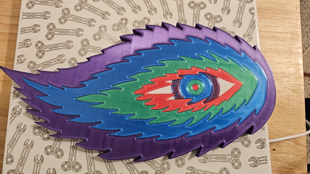Tool Band Lateralus Fan Art Eye 3D Printed Hanging Art Piece - Etsy UK