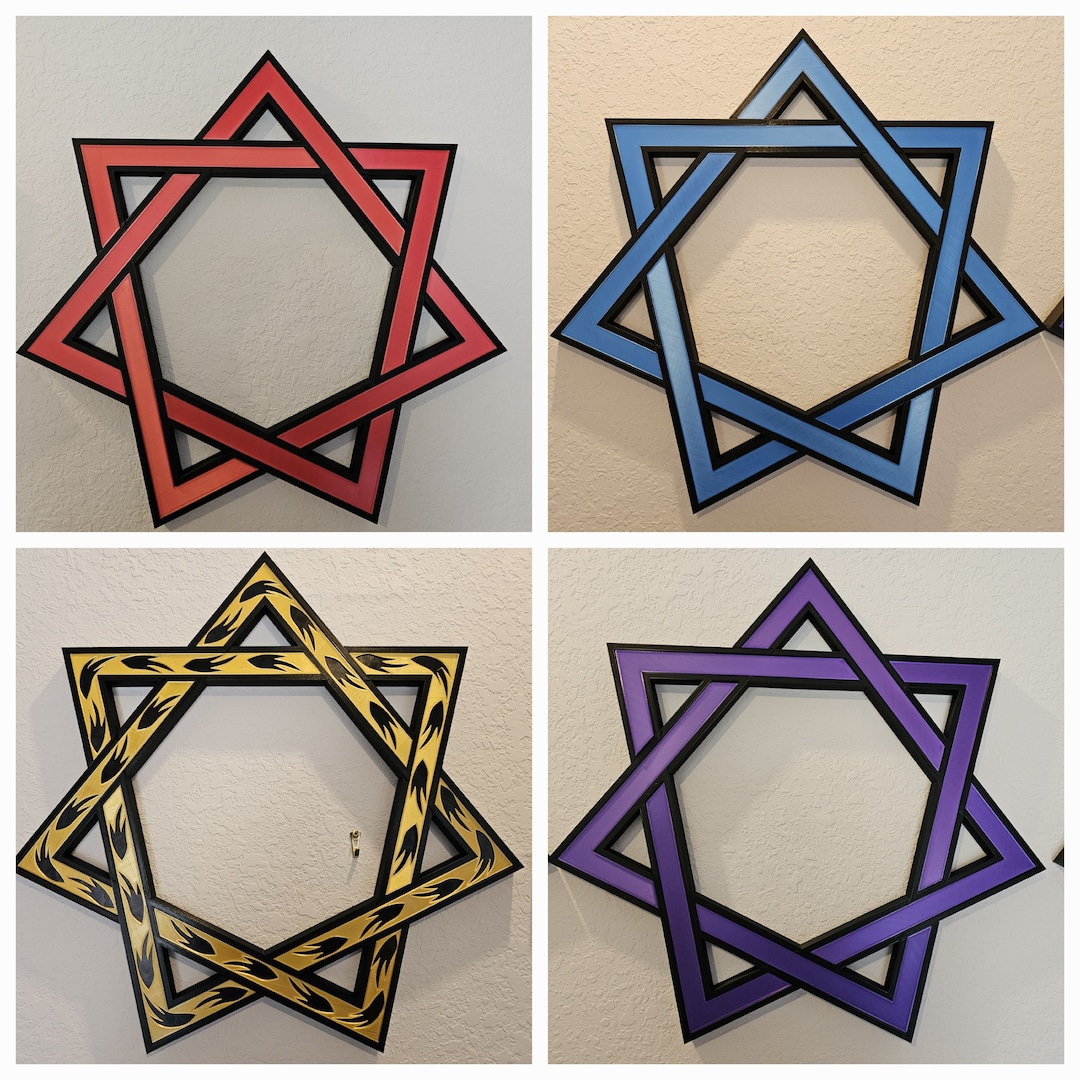 Tool Heptagram Hanging Artwork 2 Feet Diameter - Etsy