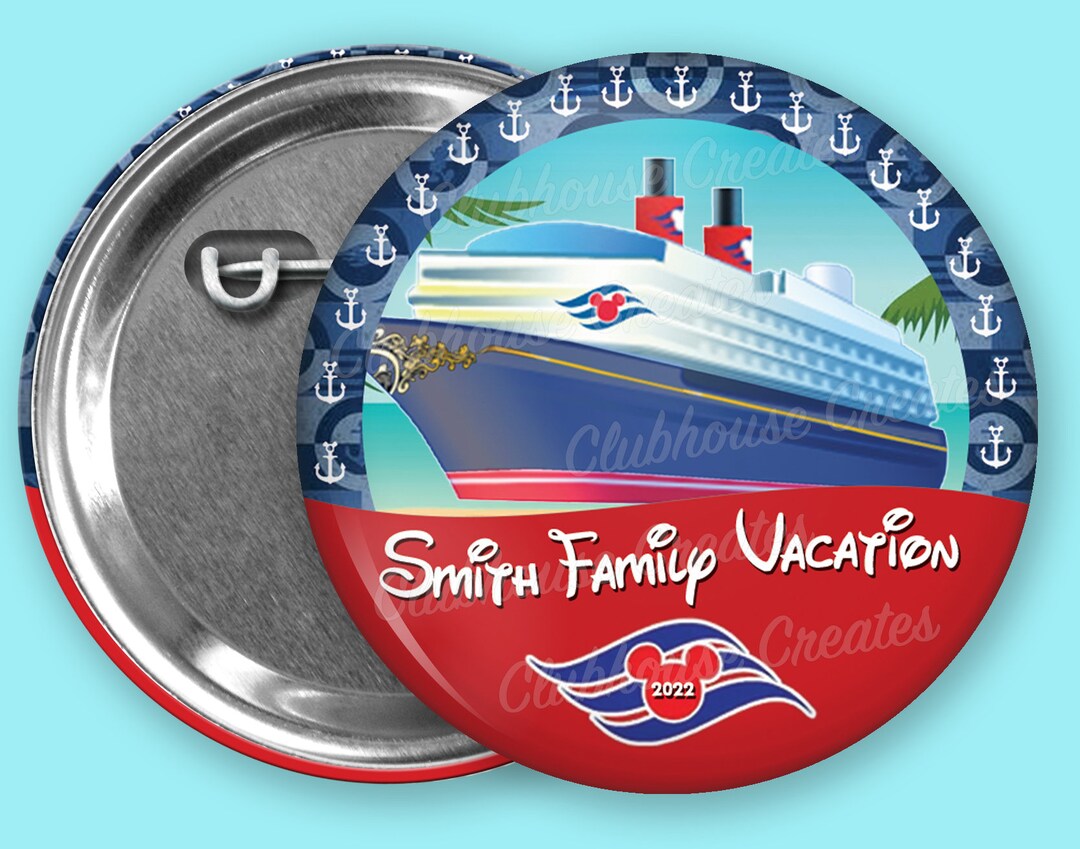 Disney Family Vacation Cruise Button, Custom Cruise Button, Disney ...