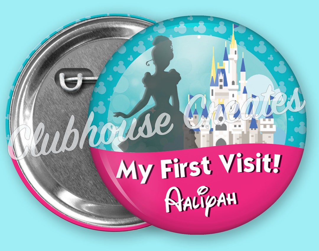 My First Visit Button, Custom First Visit Button, Princess First Visit ...
