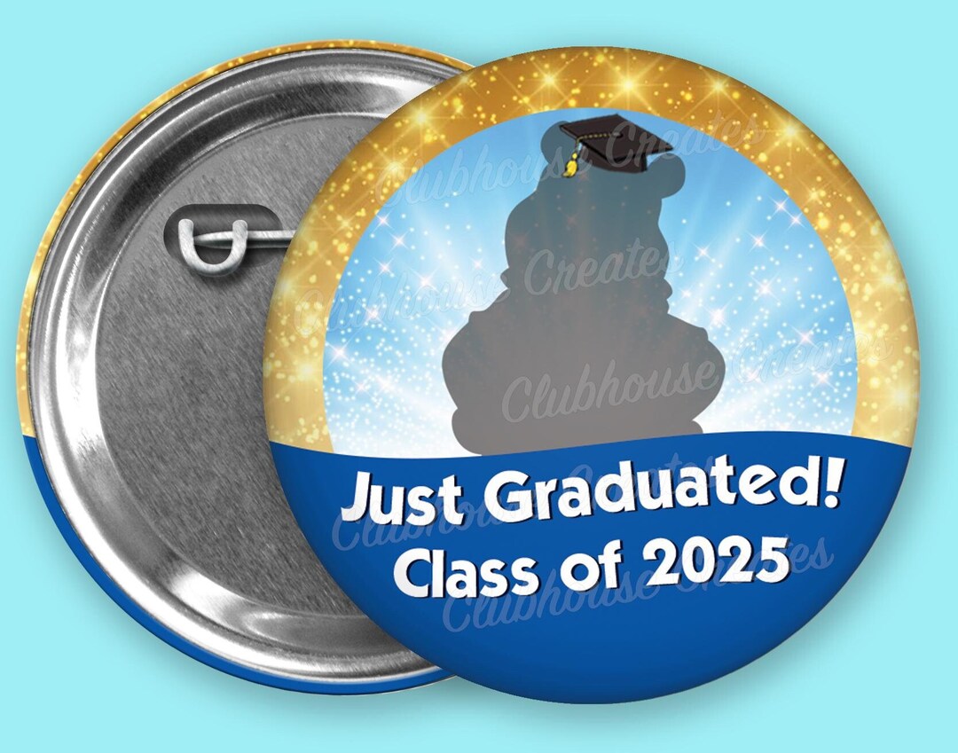 Custom Disney Graduation Button, Class of 2026 (3 Inch) - Etsy
