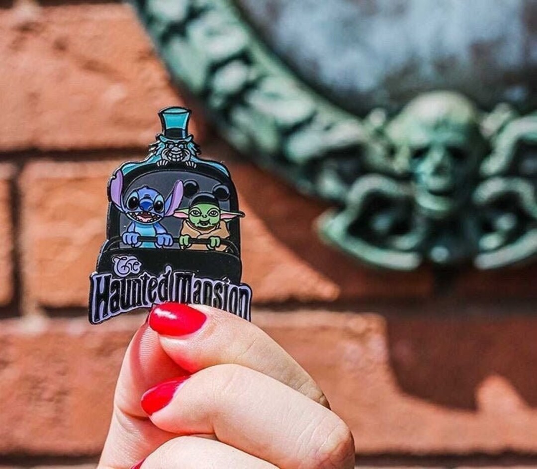 Fantasy Haunted Mansion Pin, Haunted Mansion Pin, Glow in the Dark ...