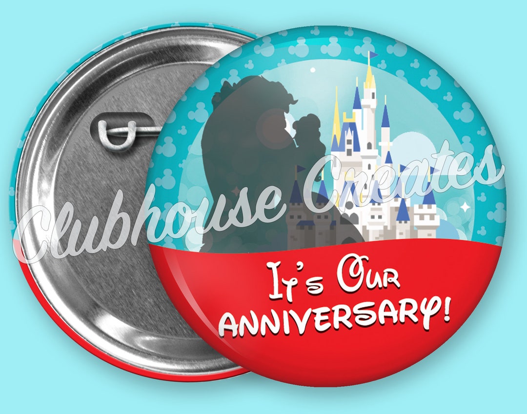 It's Our Anniversary Button, Custom Anniversary Button, Anniversary ...