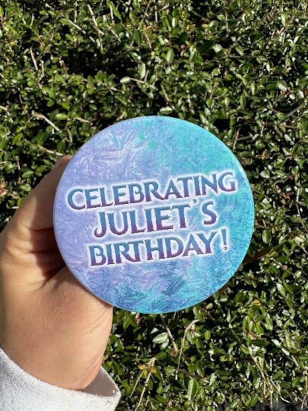 Frozen Birthday Button, Birthday Button Frozenthemed, Disney Frozen ...