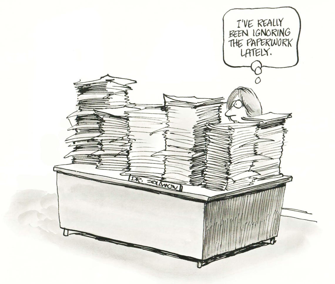 Paperwork Cartoons | Overloaded Humor | Lazy Person Jokes ...