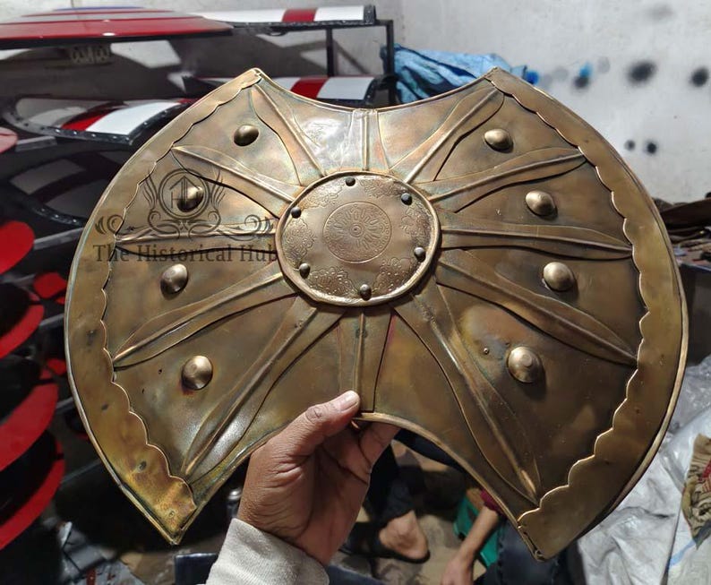 Medieval Trojan Shield: Greek Roman Armor, Cosplay Prop - Etsy