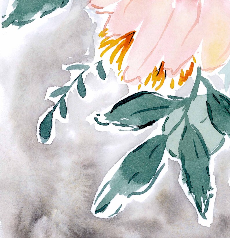 ORIGINAL Pink Primrose Painting, Botanical Floral, Watercolor Artwork ...