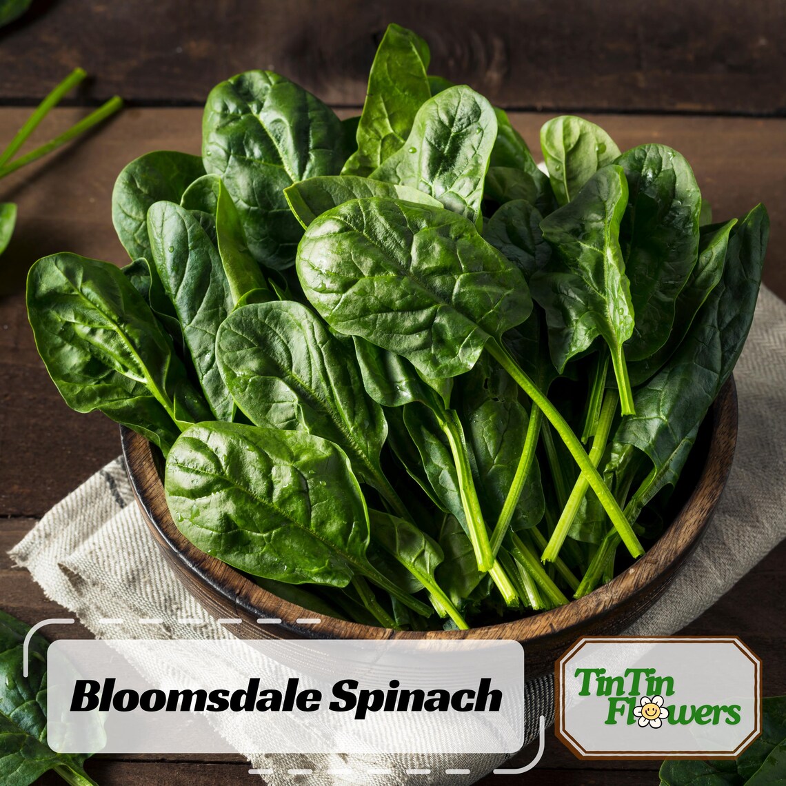 50 Seeds| Bloomsdale Long Spinach Seeds - Authentic -vegetables - Non ...