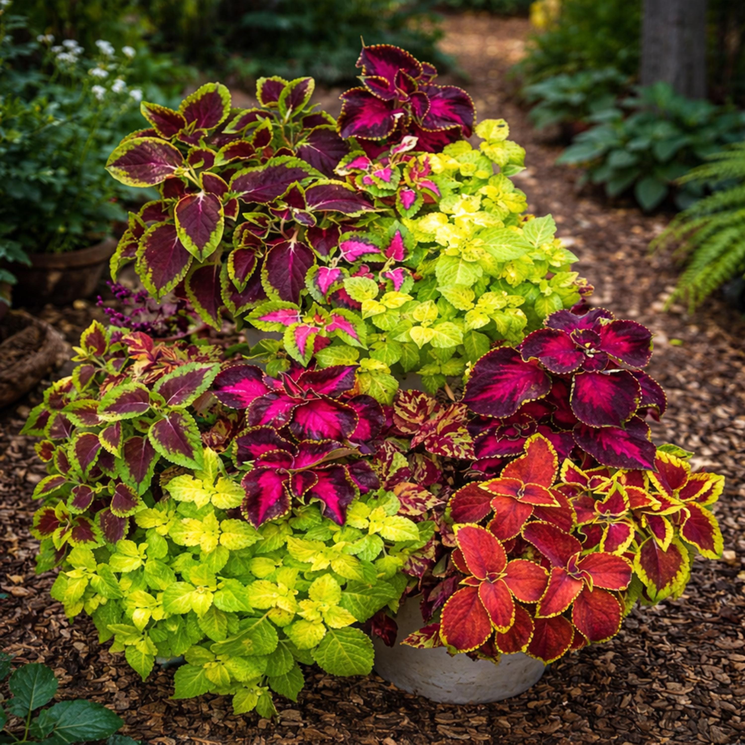Coleus Seeds Rainbow Mix – Colorful Foliage Plant – Vibrant Leaves for ...