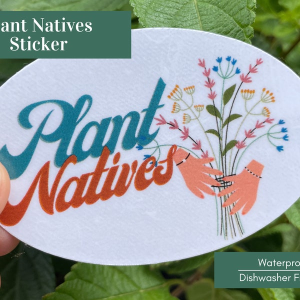 Plant Native Sticker - Etsy