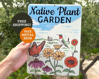 Native Plant Garden Yard Sign - Etsy