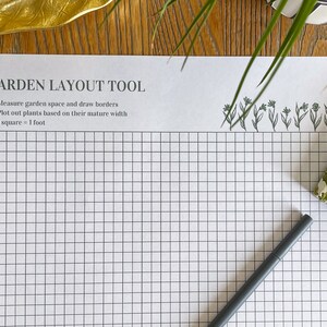 Garden Layout Tool - Printable PDF - Instant Download - Garden Planning ...