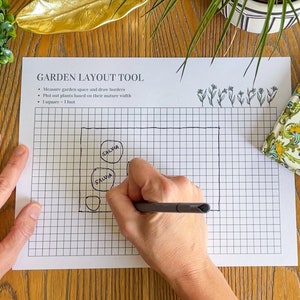 Garden Layout Tool - Printable PDF - Instant Download - Garden Planning ...
