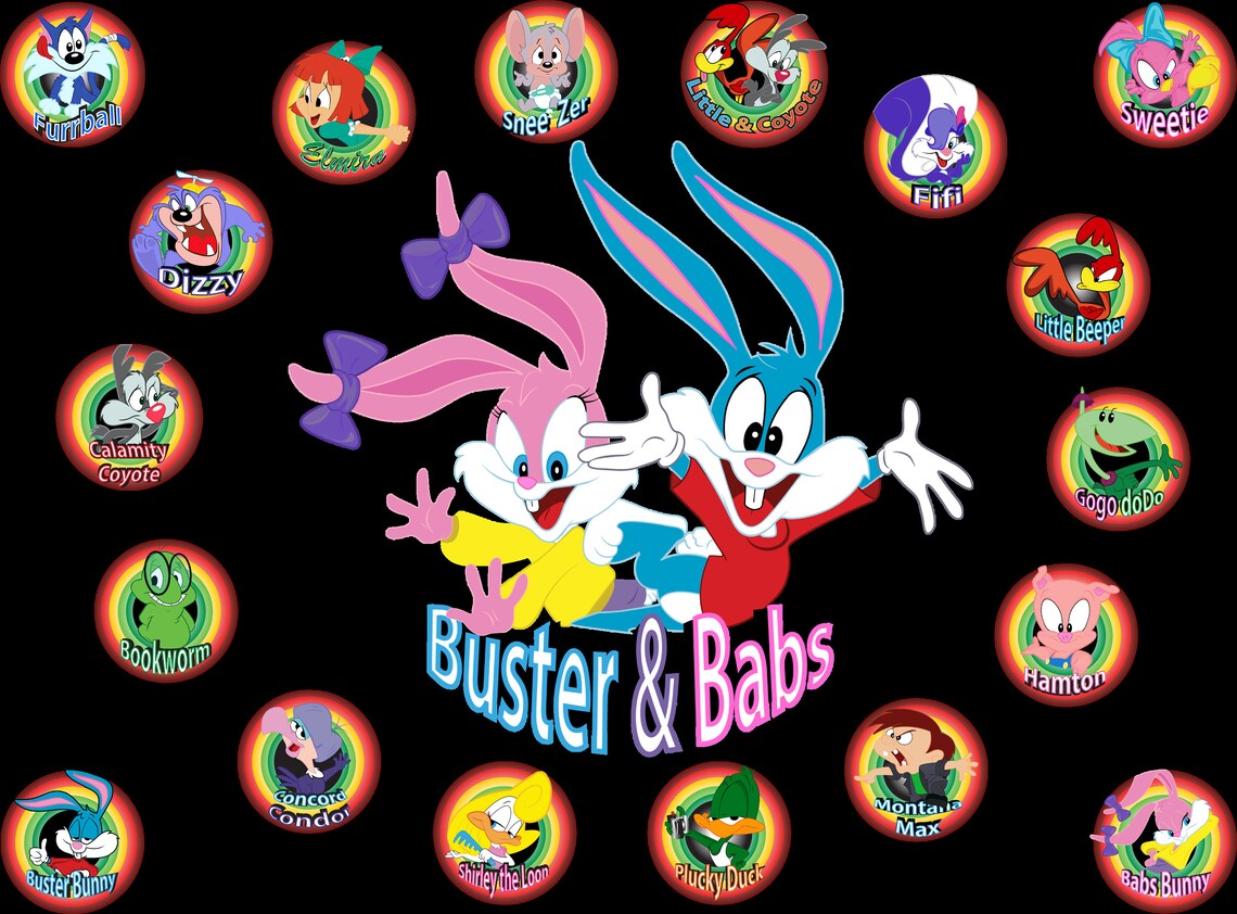 Tiny Toons Pack 38 Redesigned Vectors High Resolution Print T-shirts ...