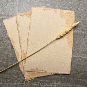 300g Antique Handmade Watercolor Paper, A6 4.3x6.3 10 Sheets A5 6.3x8.7 ...