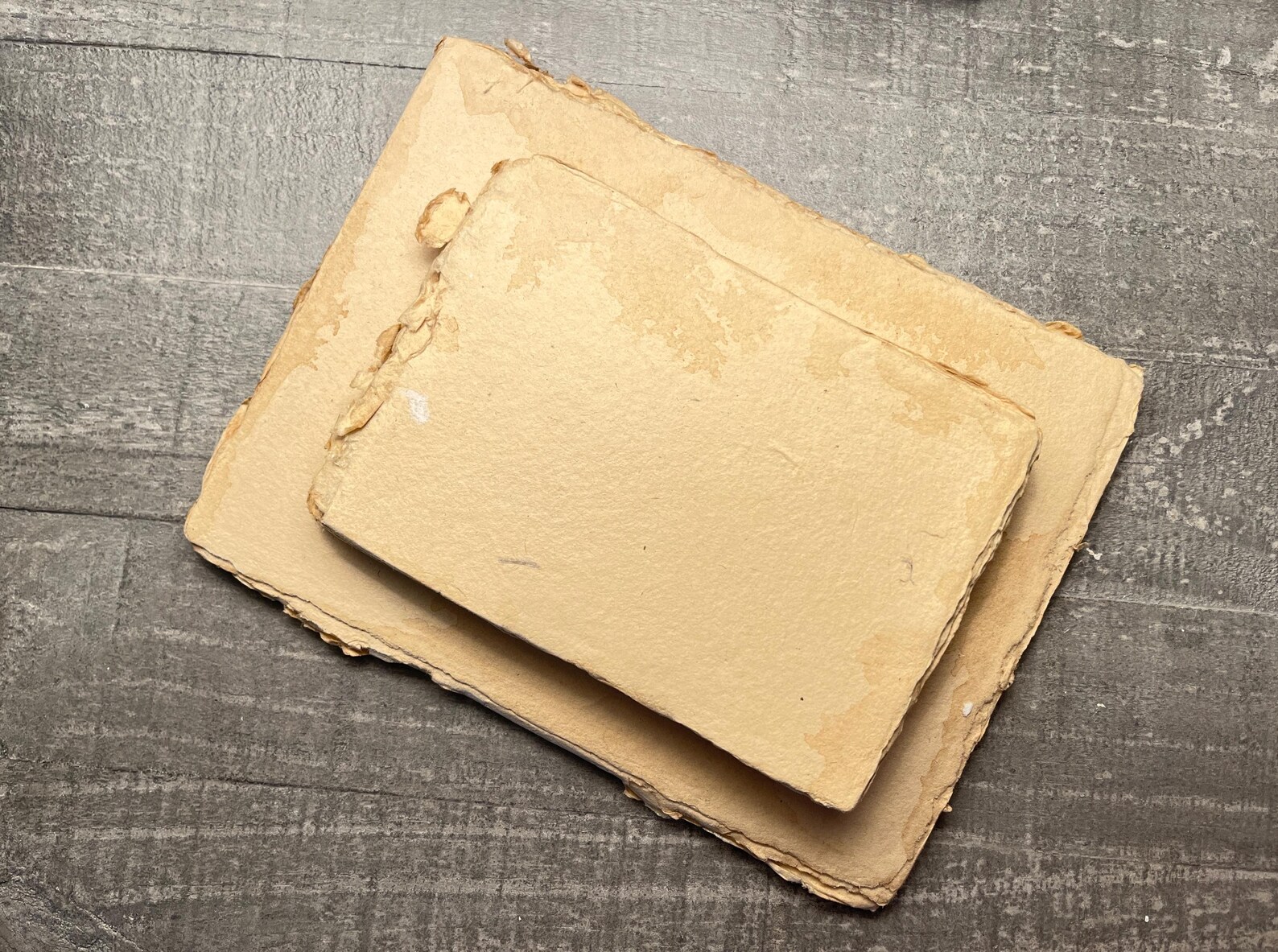 300g Antique Handmade Watercolor Paper, A6 4.3x6.3 10 Sheets A5 6.3x8.7 ...