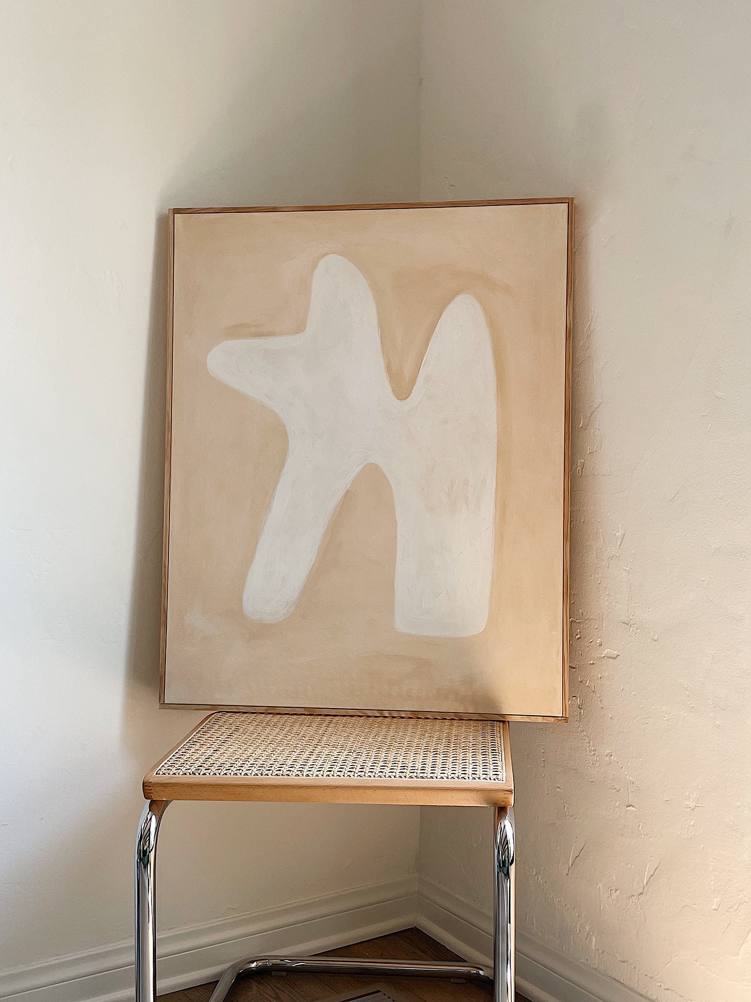 Neutral Abstract Painting - Etsy