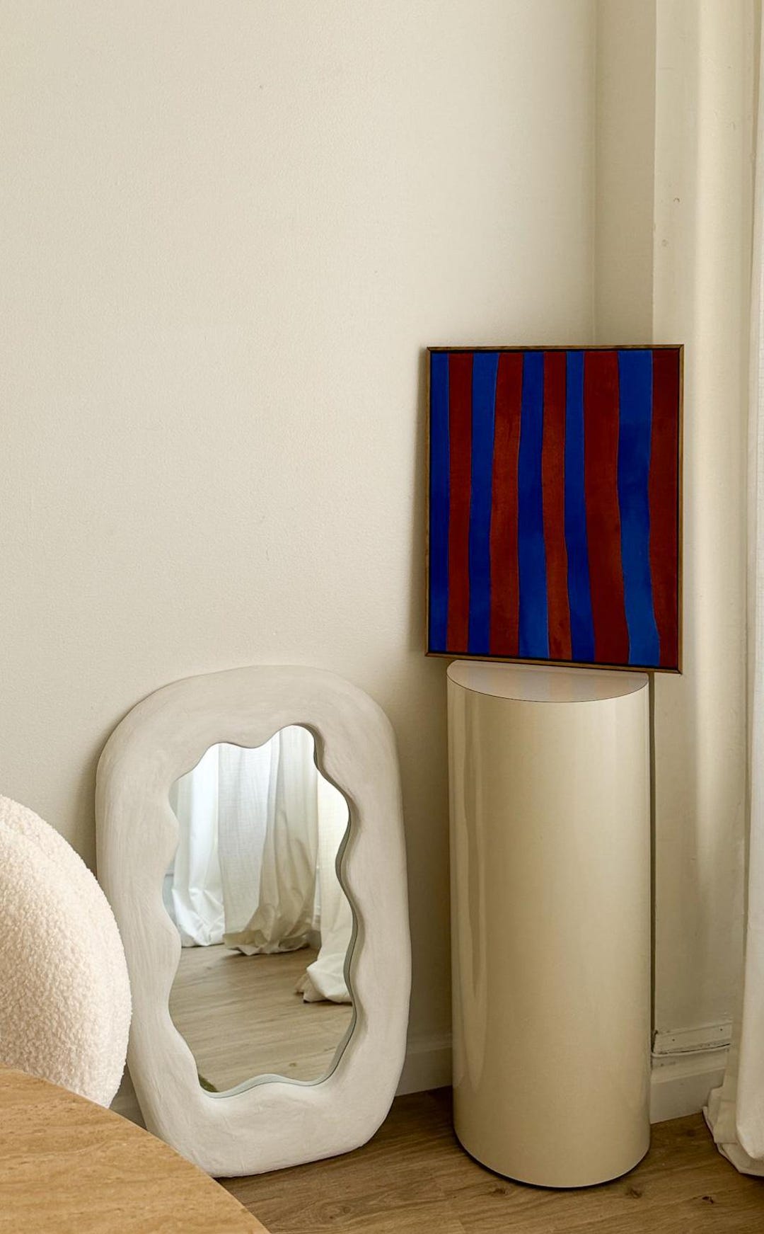 Hand-dyed Linen Art | Unique Textile Wall Art | Framed Original Artwork ...