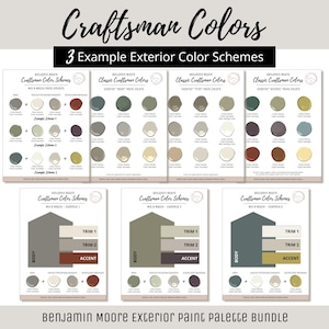 Color Palette Exterior Craftsman - Etsy Norway