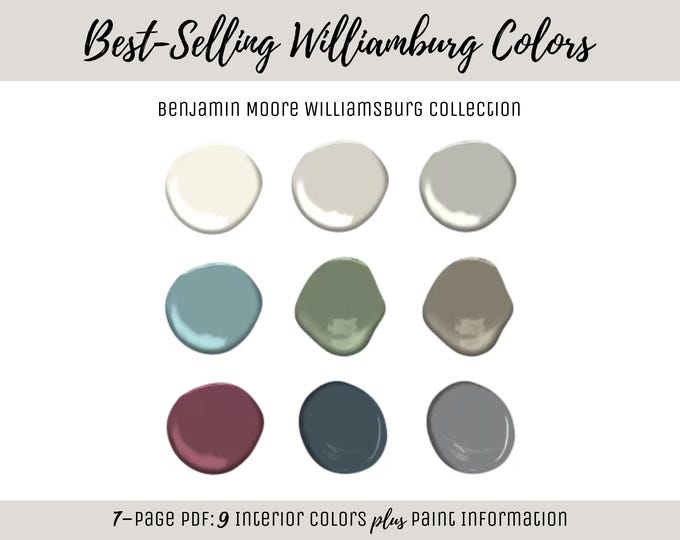 Modern Cottage Color Palette Benjamin Moore Paint Color Palette ...