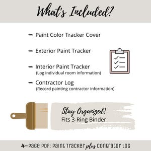 Printable Color Palette Organizer Paint Swatch Tracker Home Improvement ...