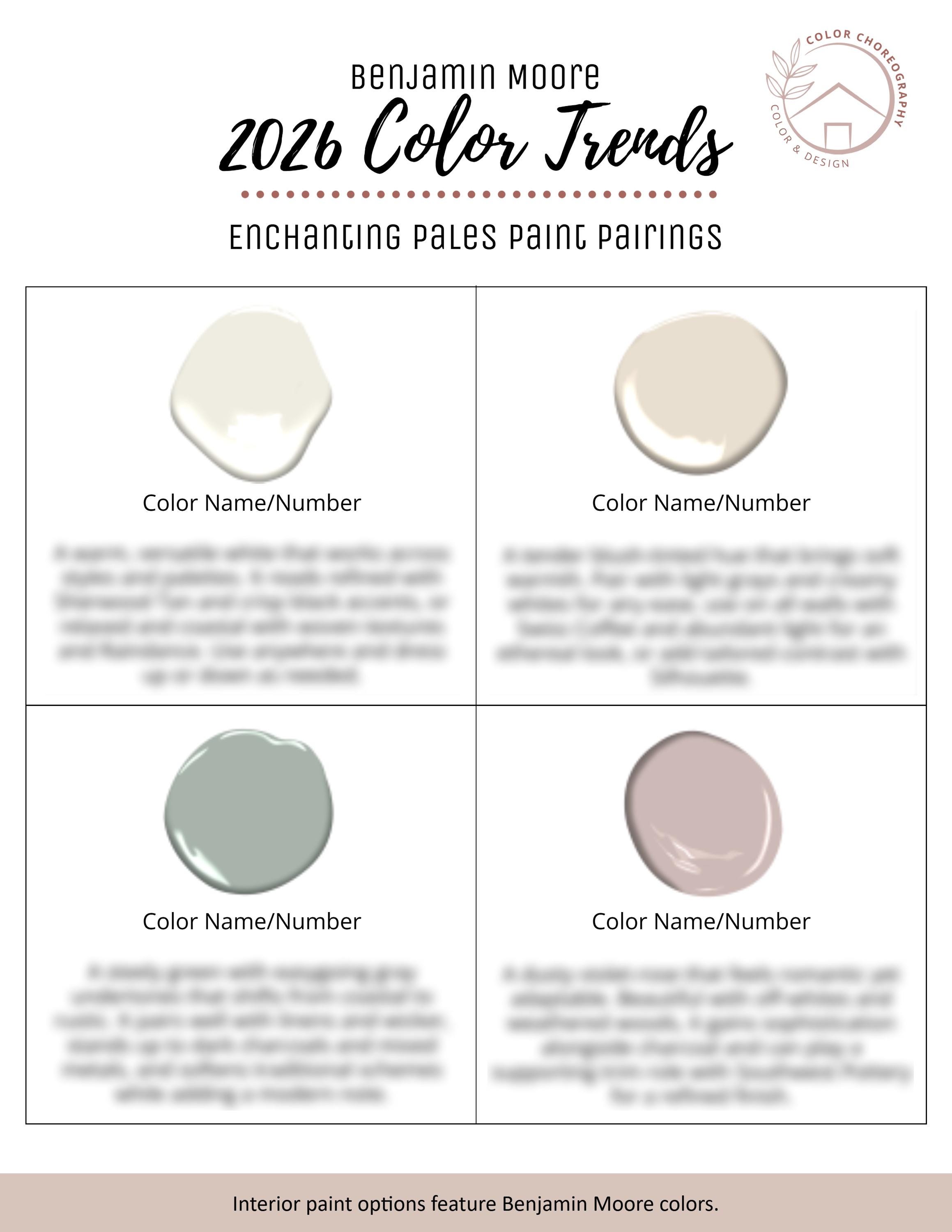 2026 Color Trends Benjamin Moore Interior Home Paint Color Scheme ...