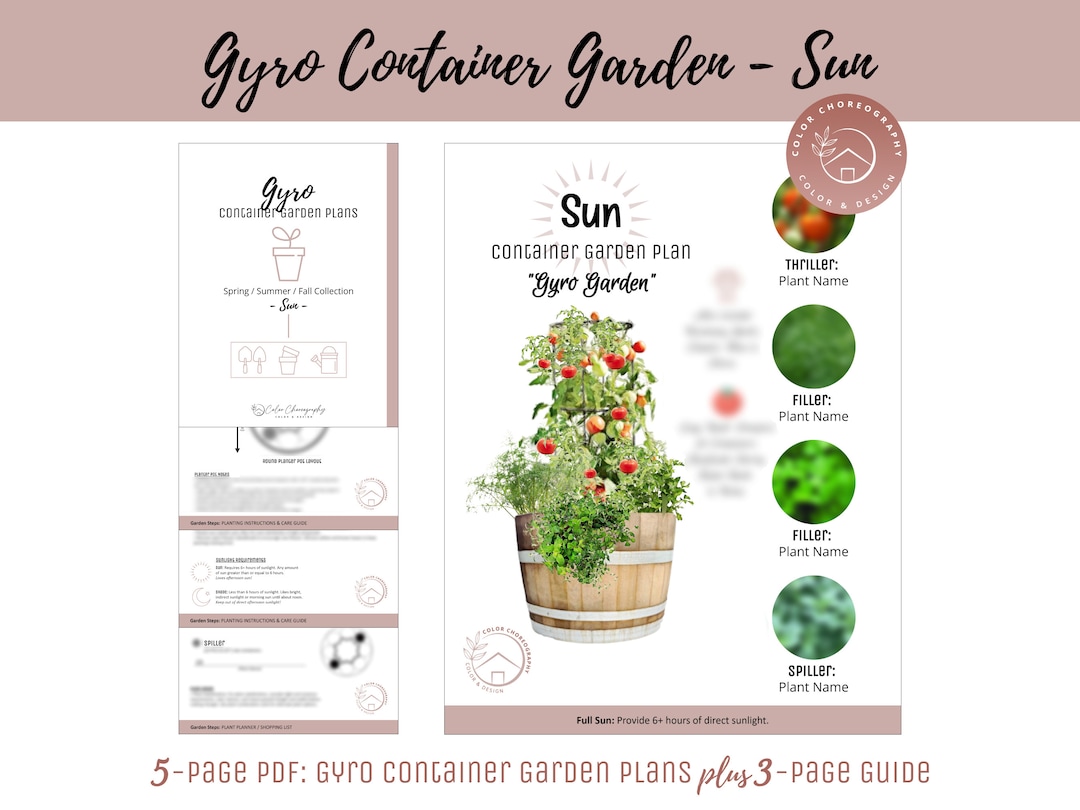 Easy Edible Container Garden Plan Vegetable Herb Garden Design Beginner ...