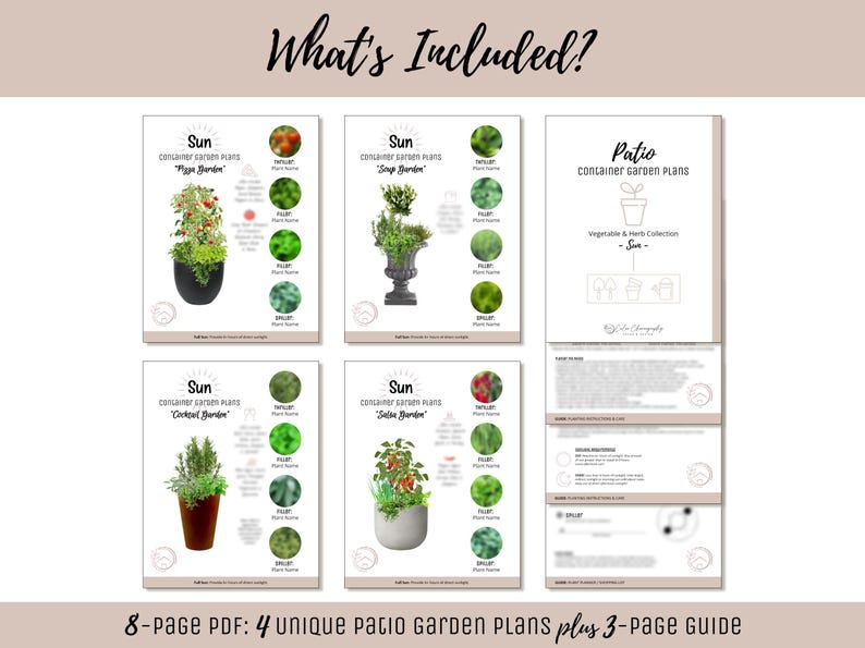 Small Space Container Garden Plan Vegetable Herb Garden Design Beginner ...