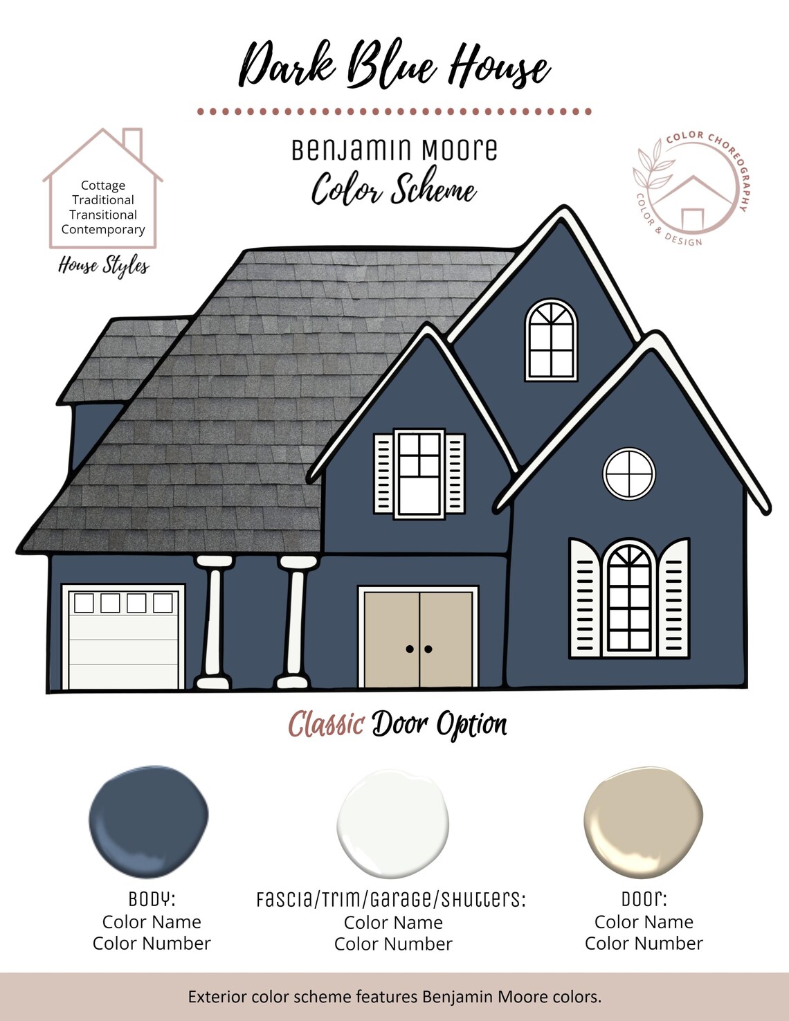 Exterior Home Paint Color Scheme Benjamin Moore Paint Selection Color ...
