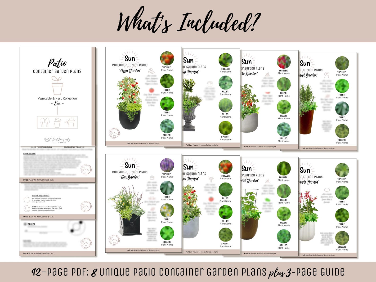 Small Space Container Garden Plan Vegetable Herb Garden Design Beginner ...