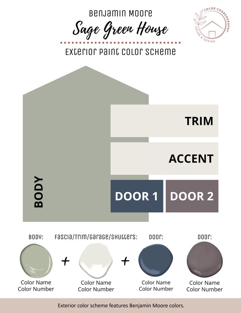 Exterior Home Paint Color Scheme Benjamin Moore Paint Selection Color ...