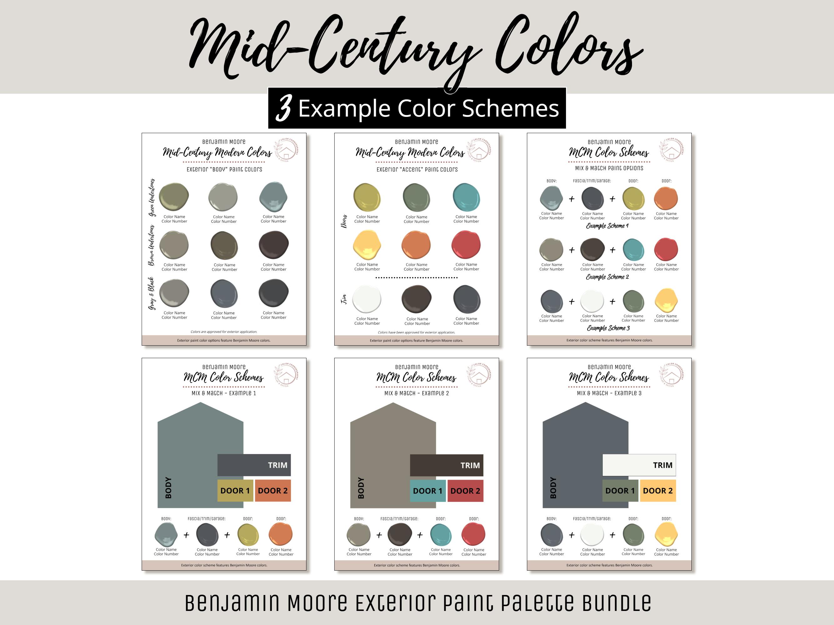 Benjamin Moore Color Combinations Chart