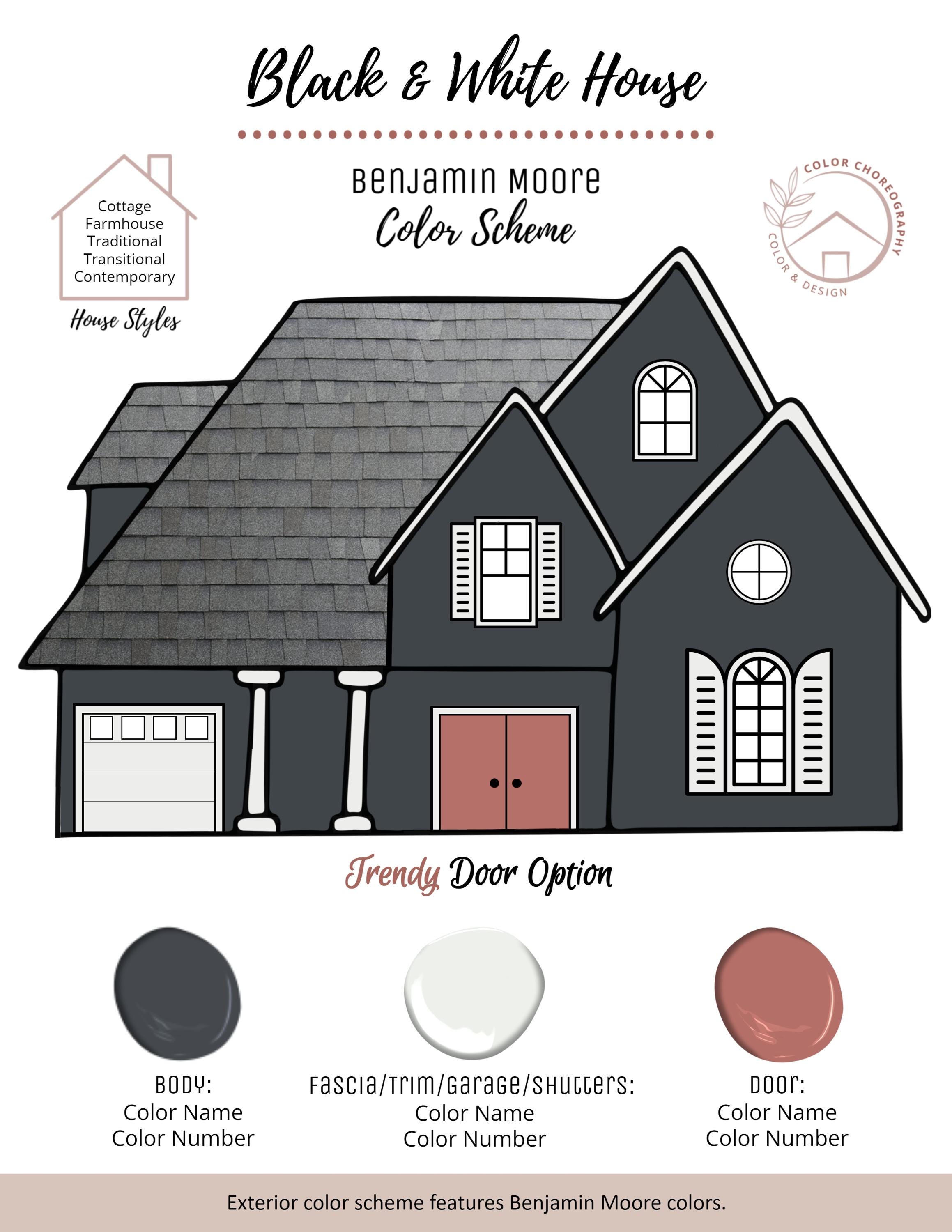 Exterior Home Paint Color Scheme Benjamin Moore Paint Selection Color ...