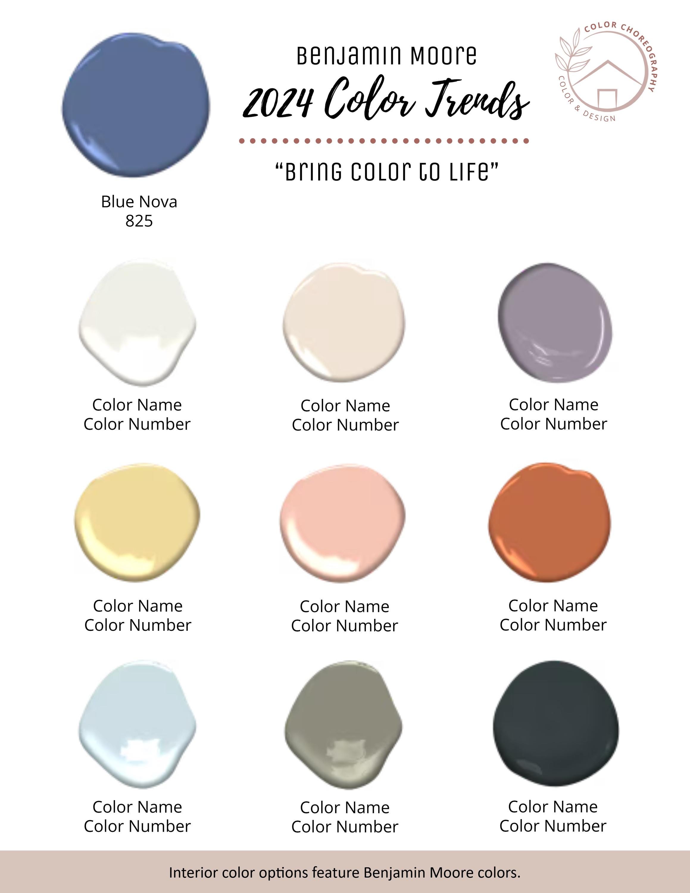 2024 Color Trends Benjamin Moore Interior Home Paint Color Scheme ...