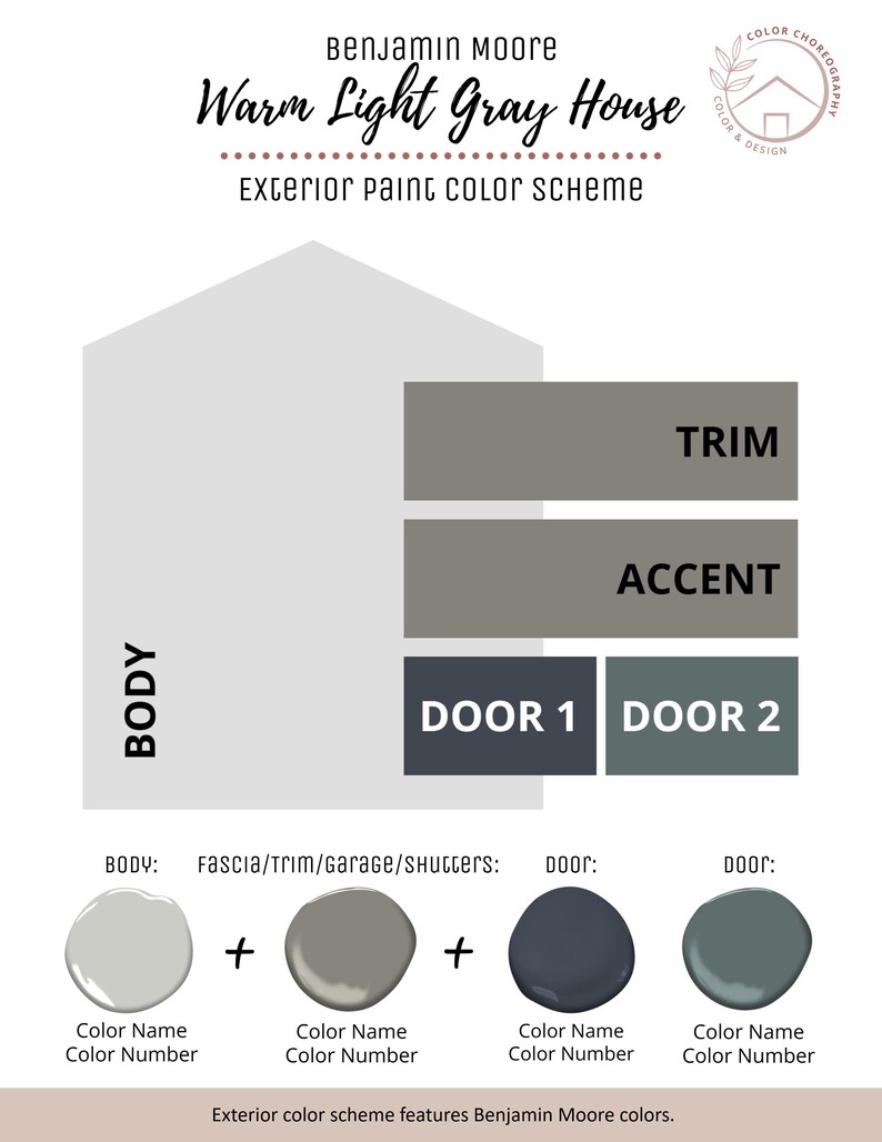 Exterior Home Paint Color Scheme Benjamin Moore Paint Selection Color ...