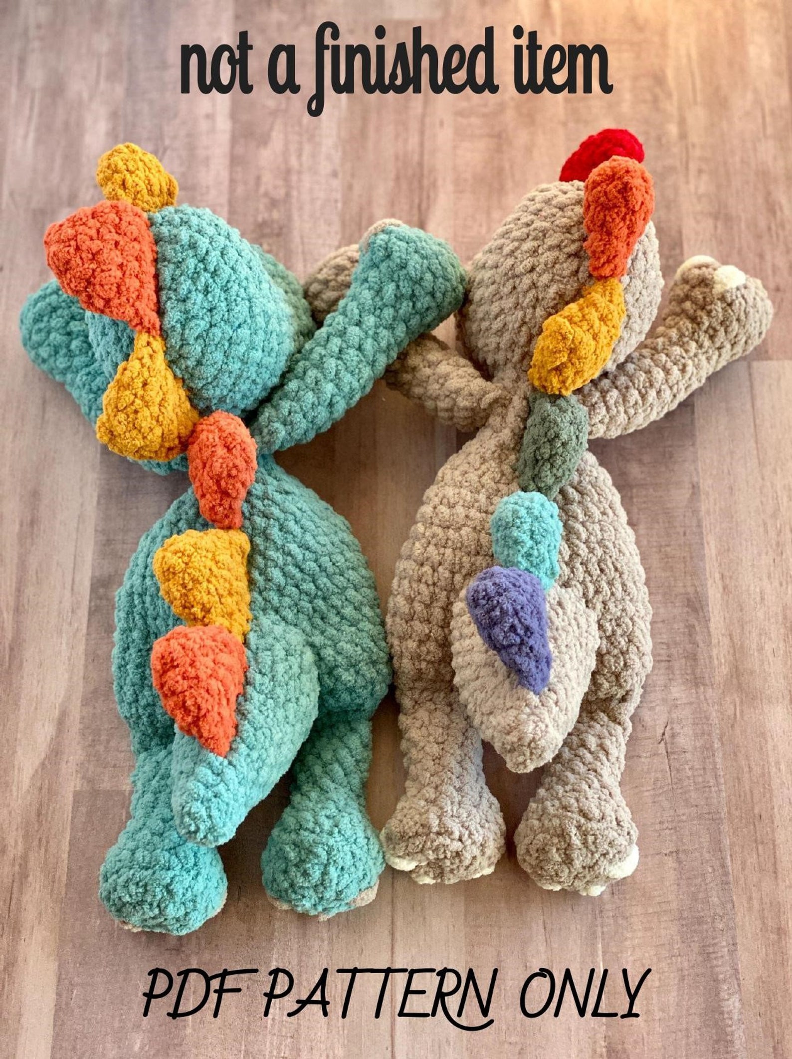 Sleepy Snuggle-saurus Rag Doll Crochet PATTERN / Rag Doll | Etsy