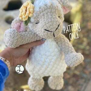 Sleepy Sheep Rag Doll / CROCHET PATTERN / Baby Lovey / Baby Sheep ...