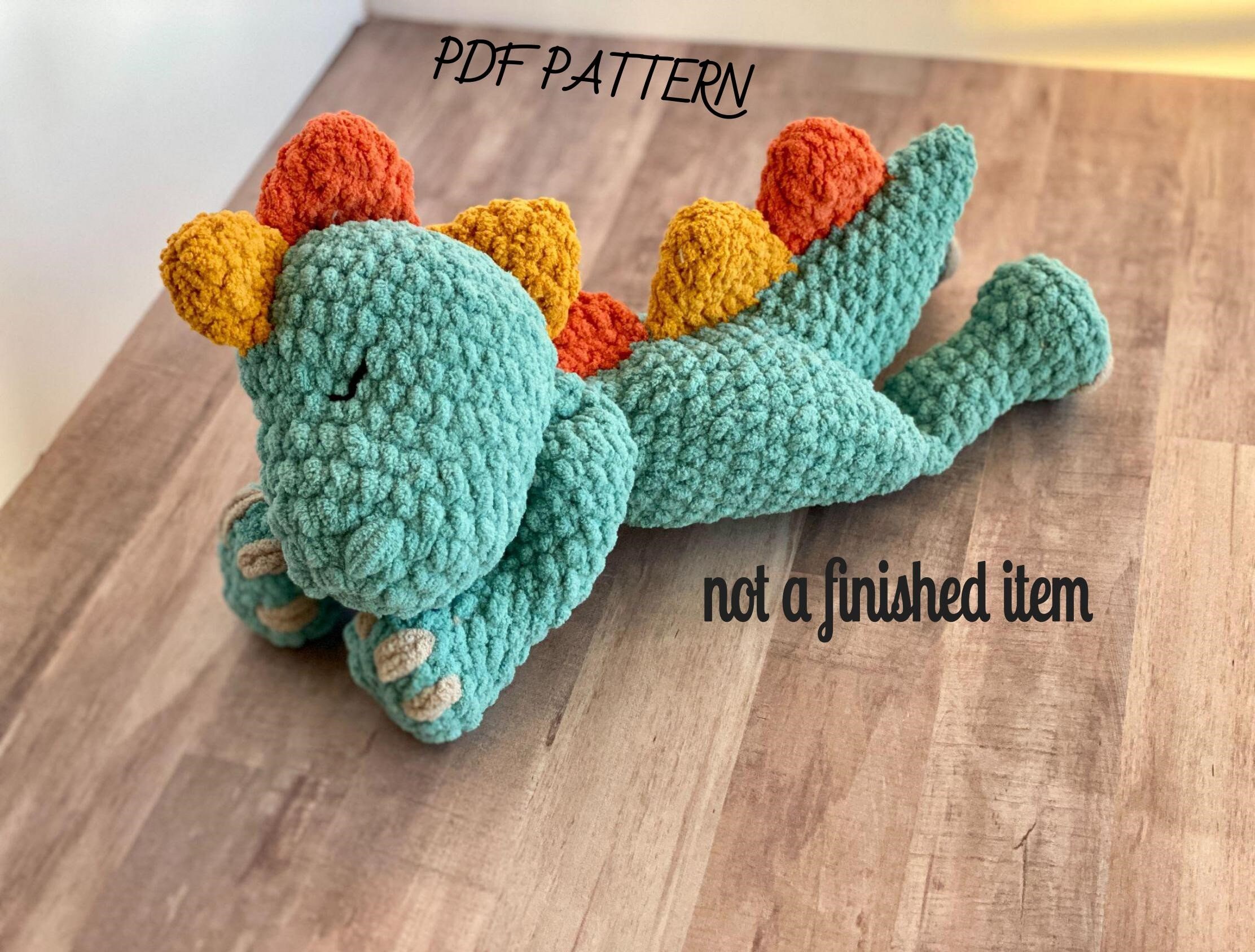 Sleepy Snuggle-saurus Rag Doll Crochet PATTERN / Rag Doll - Etsy