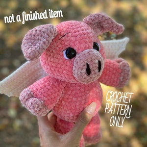 Fabulous Flying Pig / CROCHET PATTERN / Angel Pig / Flying Pig / When ...