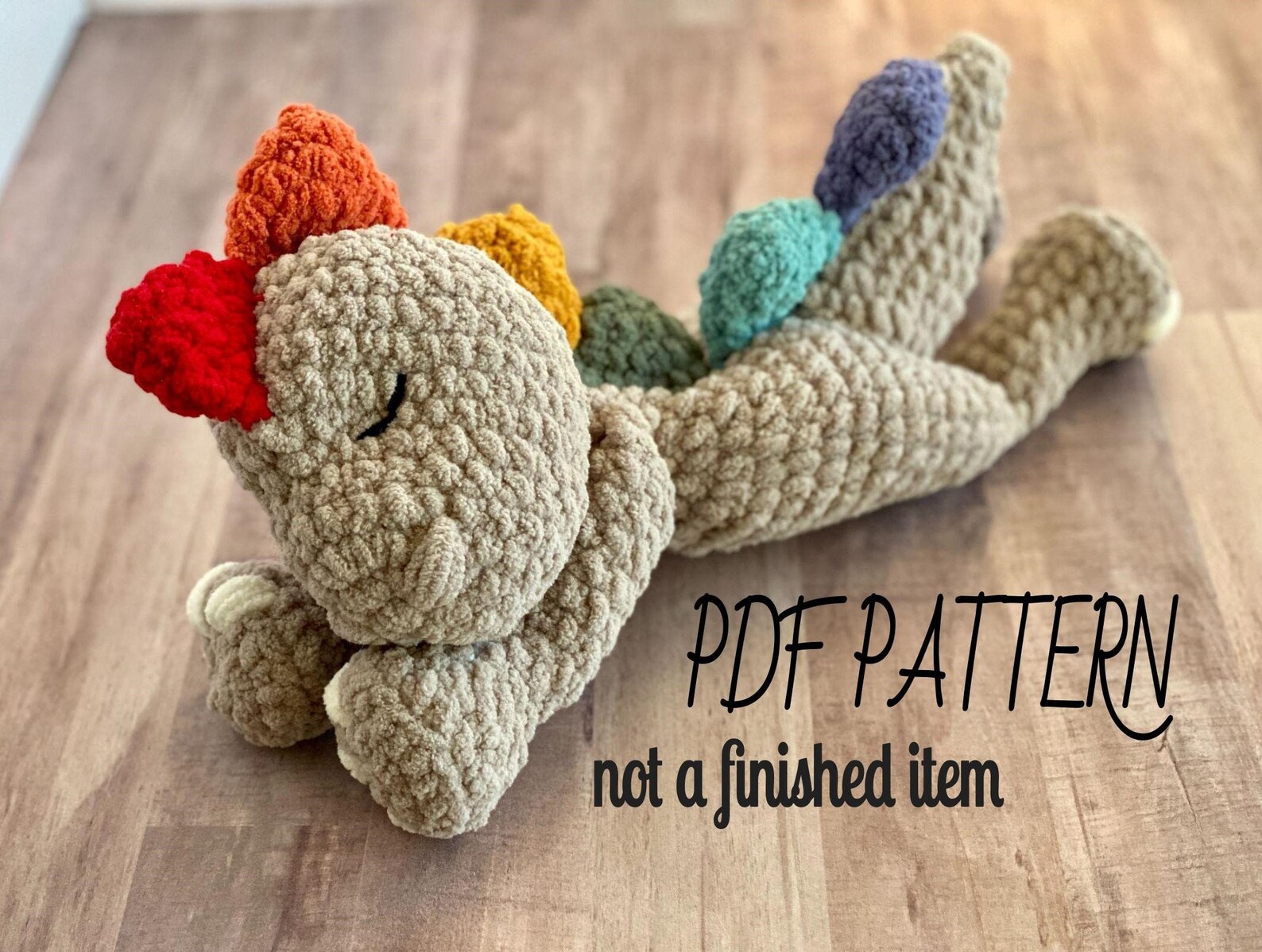 Sleepy Snuggle-saurus Rag Doll Crochet PATTERN / Rag Doll - Etsy