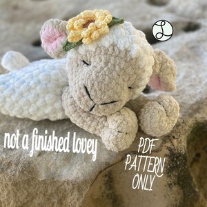 Sleepy Sheep Rag Doll / CROCHET PATTERN / Baby Lovey / Baby Sheep ...