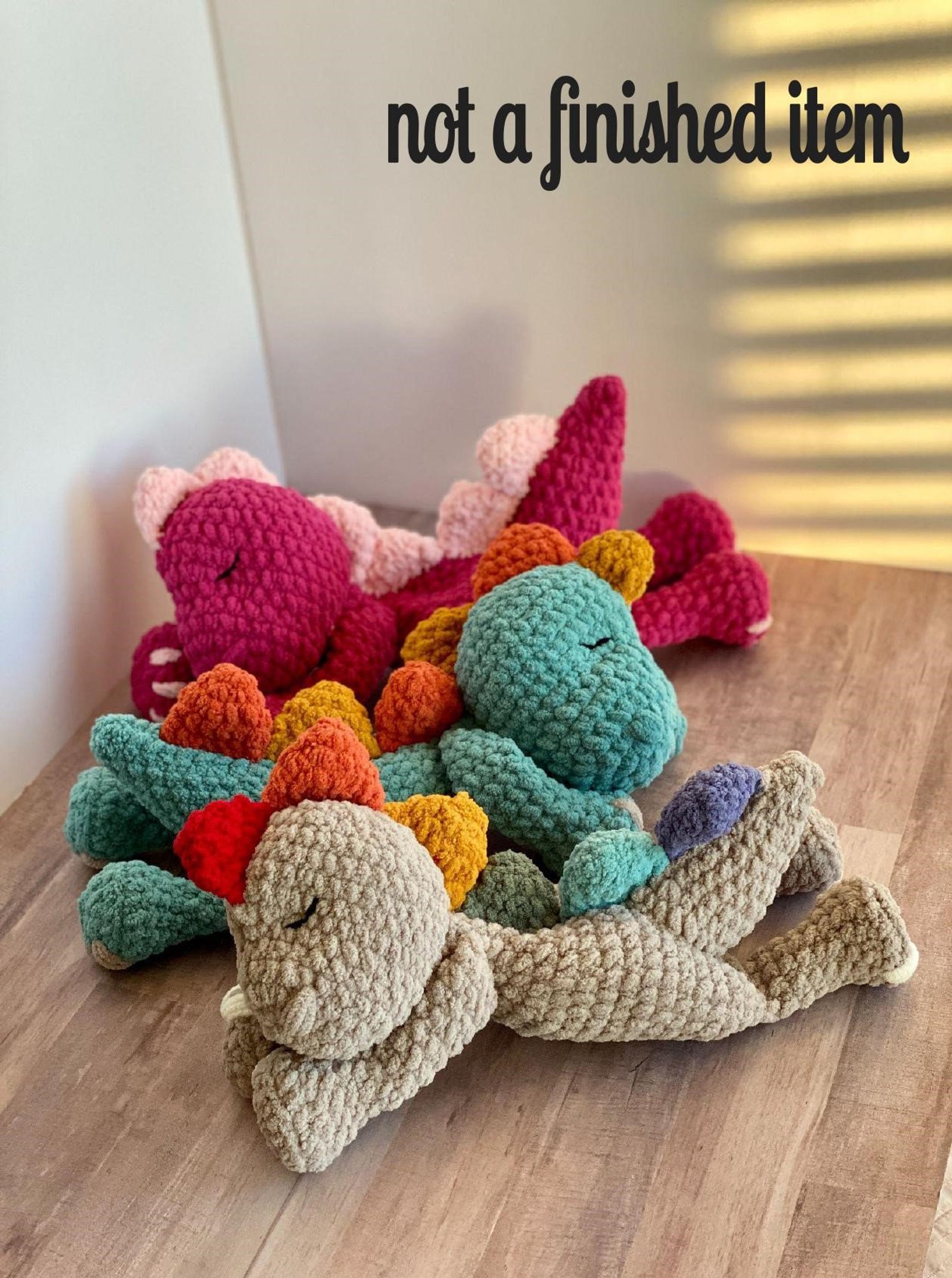 Sleepy Snuggle-saurus Rag Doll Crochet PATTERN / Rag Doll | Etsy