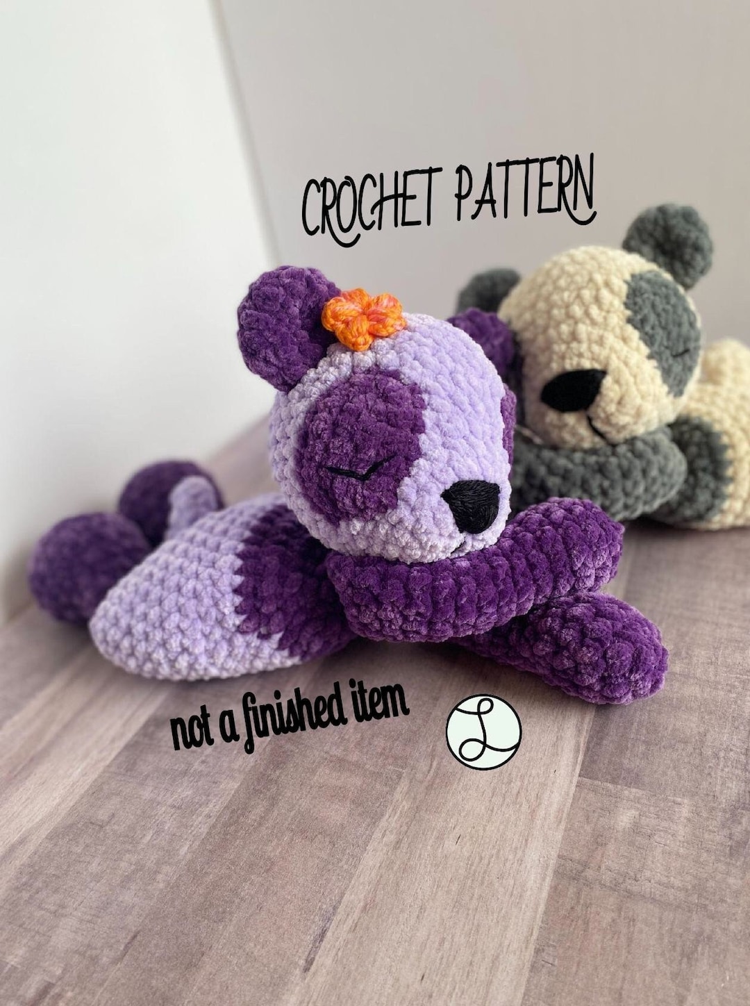 Sleepy Panda Rag Doll / CROCHET PATTERN / Baby Lovey / Baby Panda Bear ...
