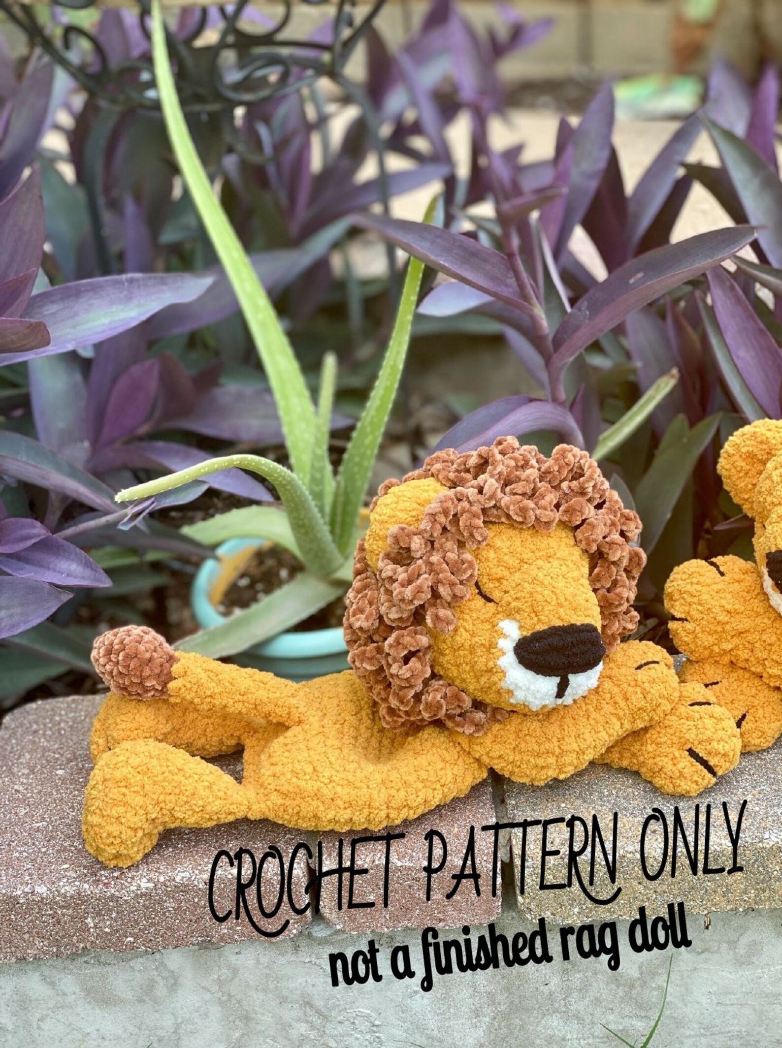 Sleepy Lion Rag Doll Crochet Pattern / Ragdoll / Zoo Animals / Safari ...