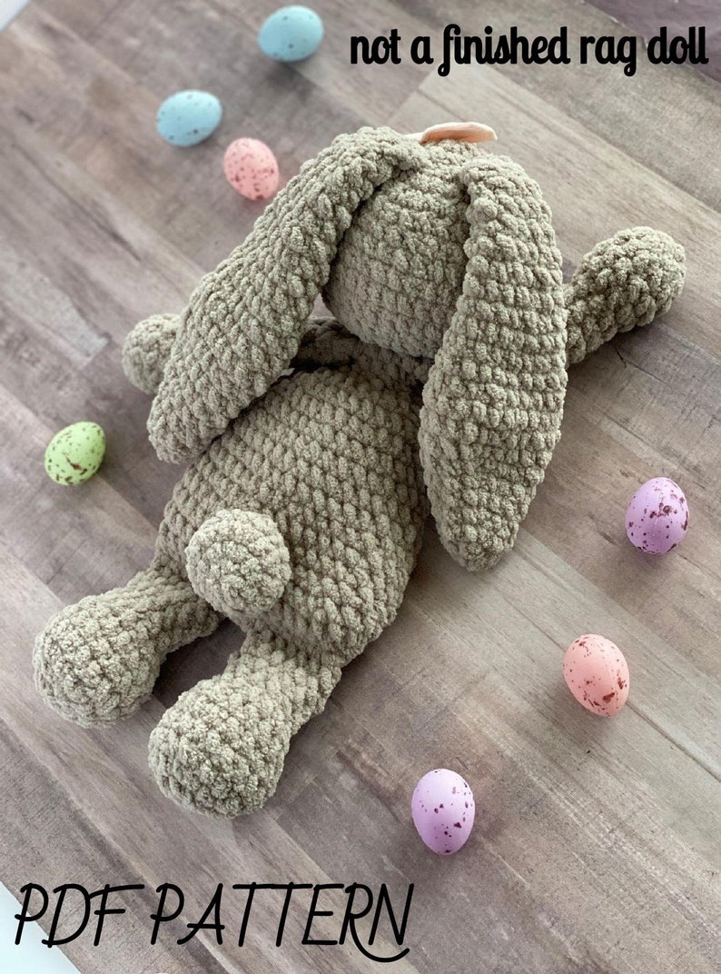 Sleepy Bunny Rag Doll Crochet PATTERN / Pattern Only / Crochet - Etsy
