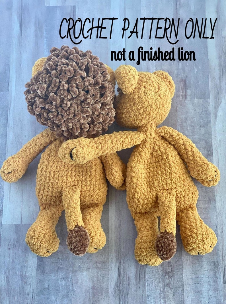 Sleepy Lion Rag Doll Crochet Pattern / Ragdoll / Zoo Animals / - Etsy