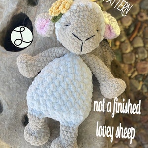 Sleepy Sheep Rag Doll / CROCHET PATTERN / Baby Lovey / Baby Sheep ...