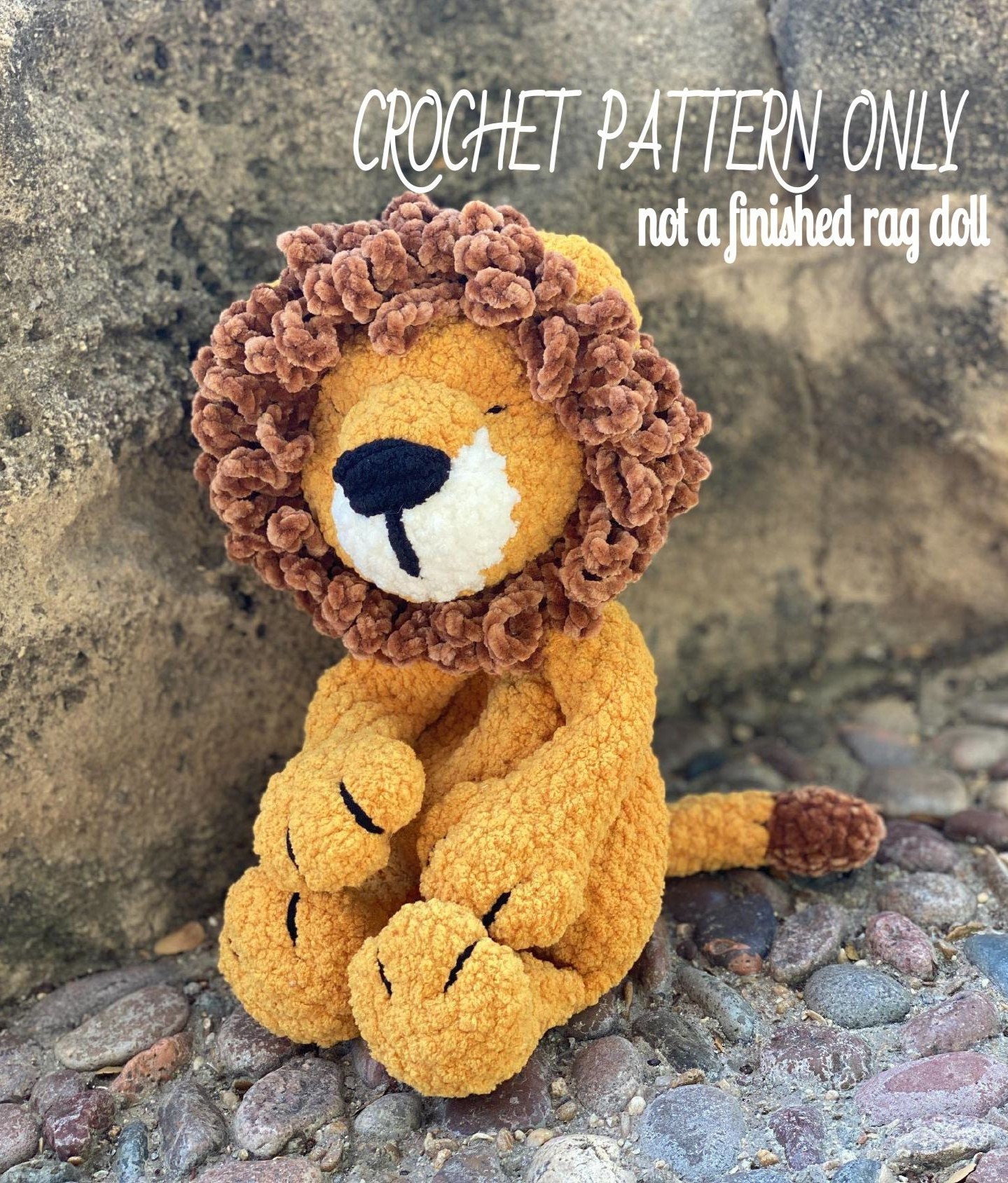 Sleepy Lion Rag Doll Crochet Pattern / Ragdoll / Zoo Animals / - Etsy ...