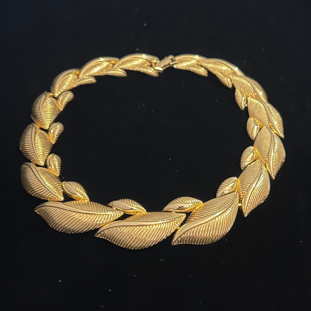 Rare Vintage Signed Monet Infinity Garland of Leaves - Etsy