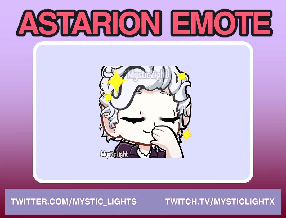 Astarion Smug Sassy Proud Baldur's Gate 3 Emote for Twitch/discord - Etsy